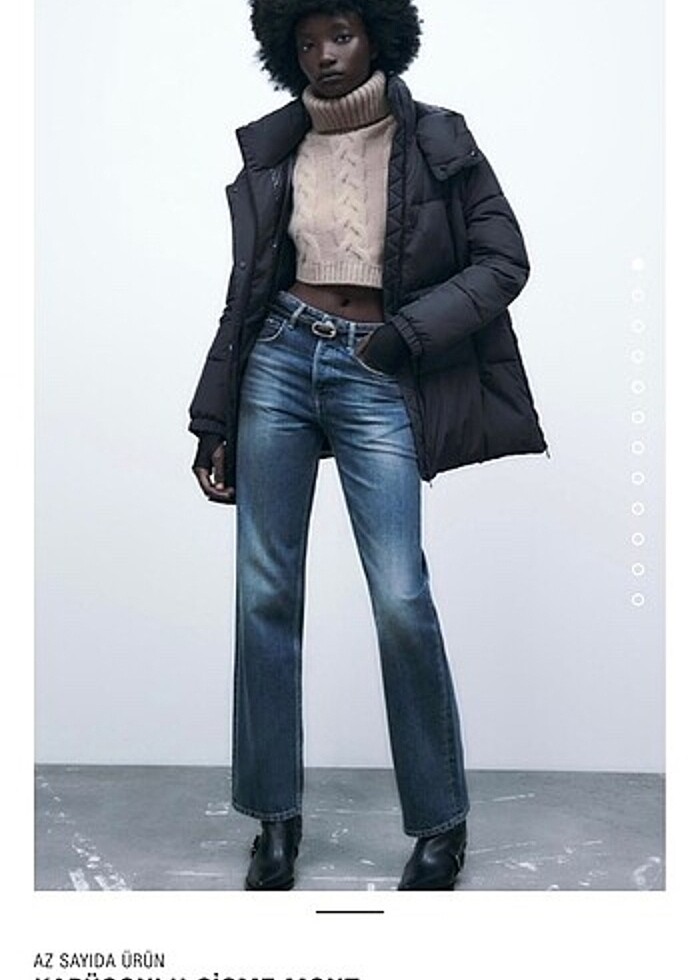 Zara Kapüşonlu Şi̇şme Mont Zara Mont %20 İndirimli - Gardrops