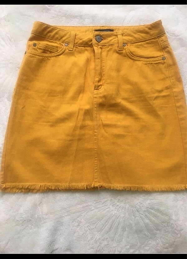 Sarı Mini Etek Trendyol & Milla Mini Etek %20 İndirimli - Gardrops
