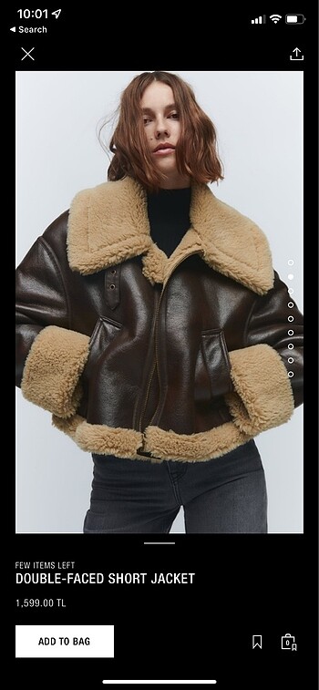 Zara İçi Kürklü Ceket Zara Mont %20 İndirimli - Gardrops