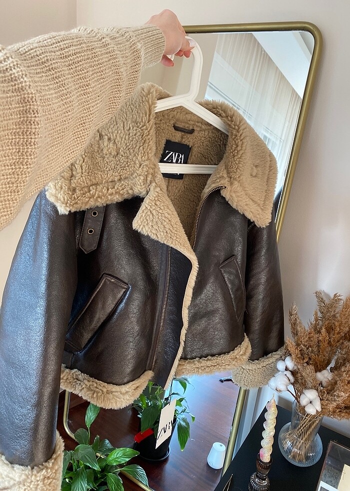 Zara İçi Kürklü Ceket Zara Mont %20 İndirimli - Gardrops